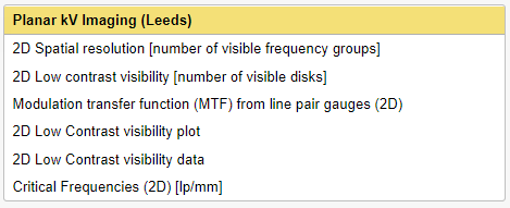 Planar kV Imaging (Leeds TOR 18) – Image Owl